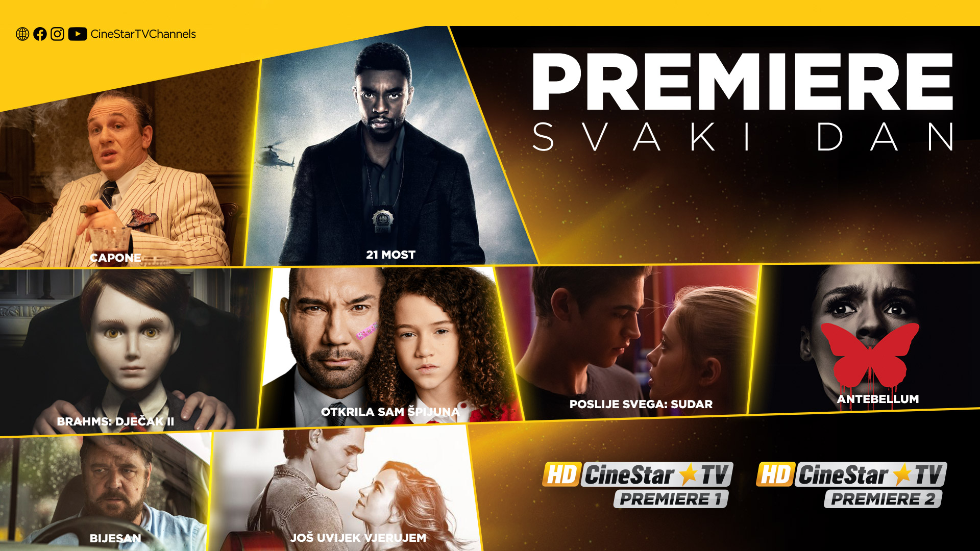 CINESTAR TV PREMIERE KANALI PREDSTAVILI NOVE FILMOVE KOJE JEDVA ČEKAMO ...